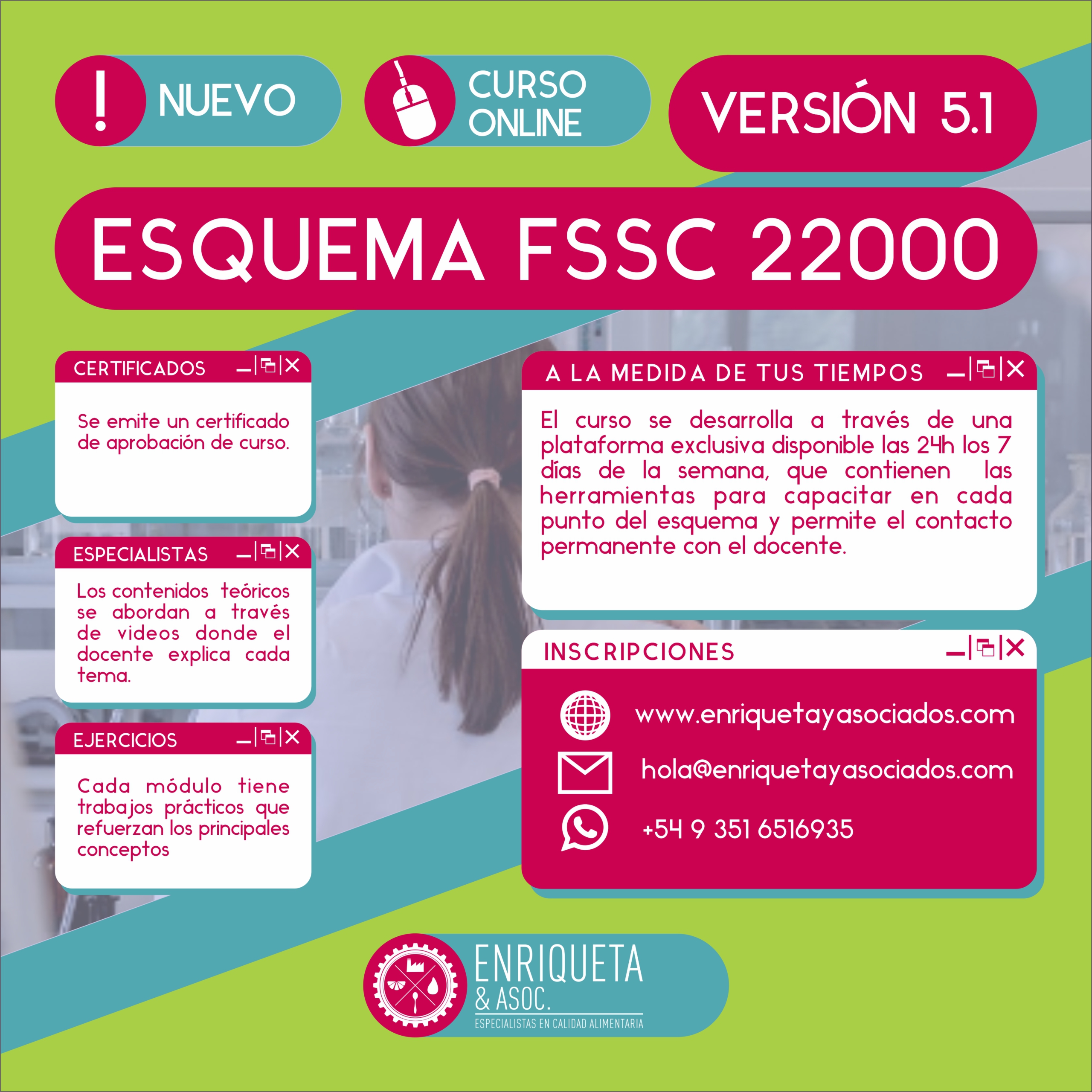 Curso Esquema FSSC 22000 VERSION 5.1 - Enriqueta & Asociados